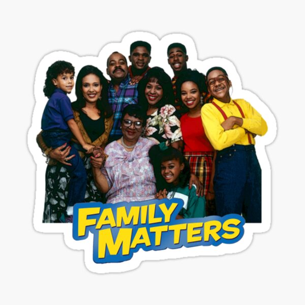 "Family Matters T-ShirtFamily Matters" Sticker for Sale by SionPikaka ...