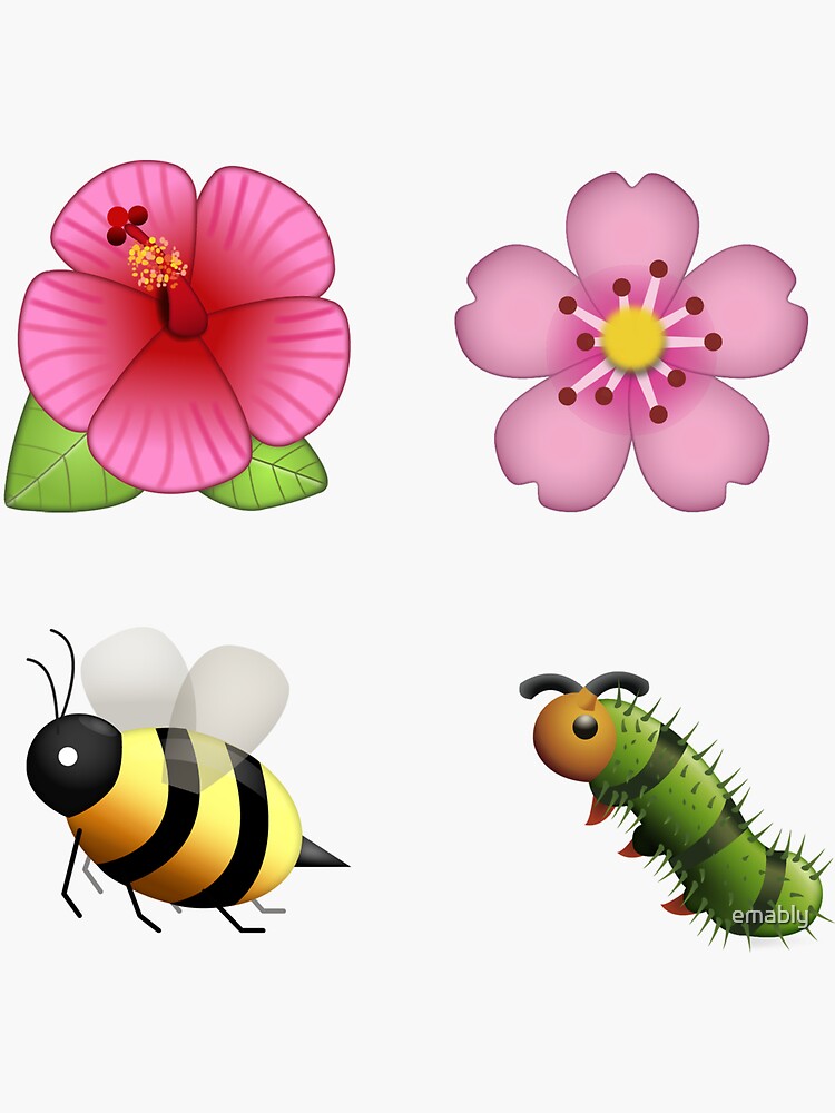 "nature emojis" Sticker for Sale by emably | Redbubble