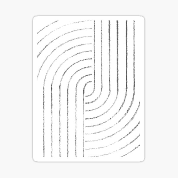 "Line art 3" Sticker for Sale by WhalesWay | Redbubble