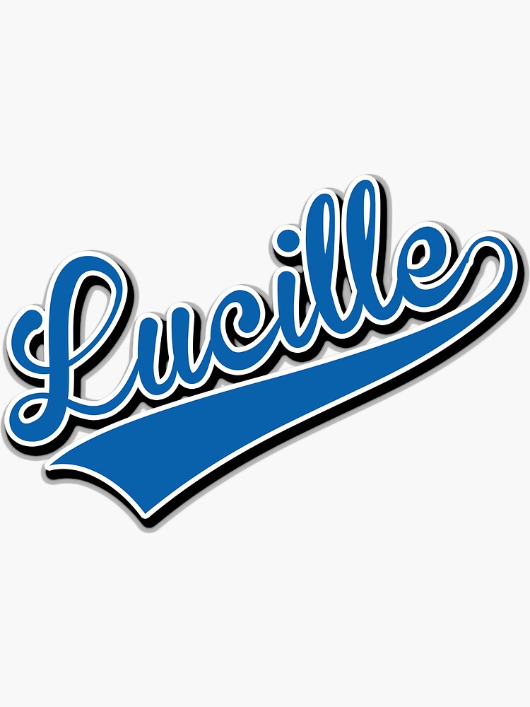 "Lucille Baseball Jersey Logo" Sticker for Sale by crebbs | Redbubble