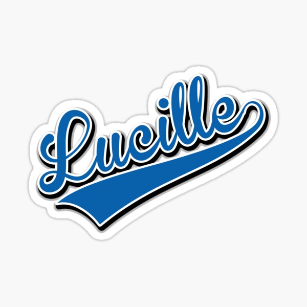 "Lucille Baseball Jersey Logo" Sticker for Sale by crebbs | Redbubble