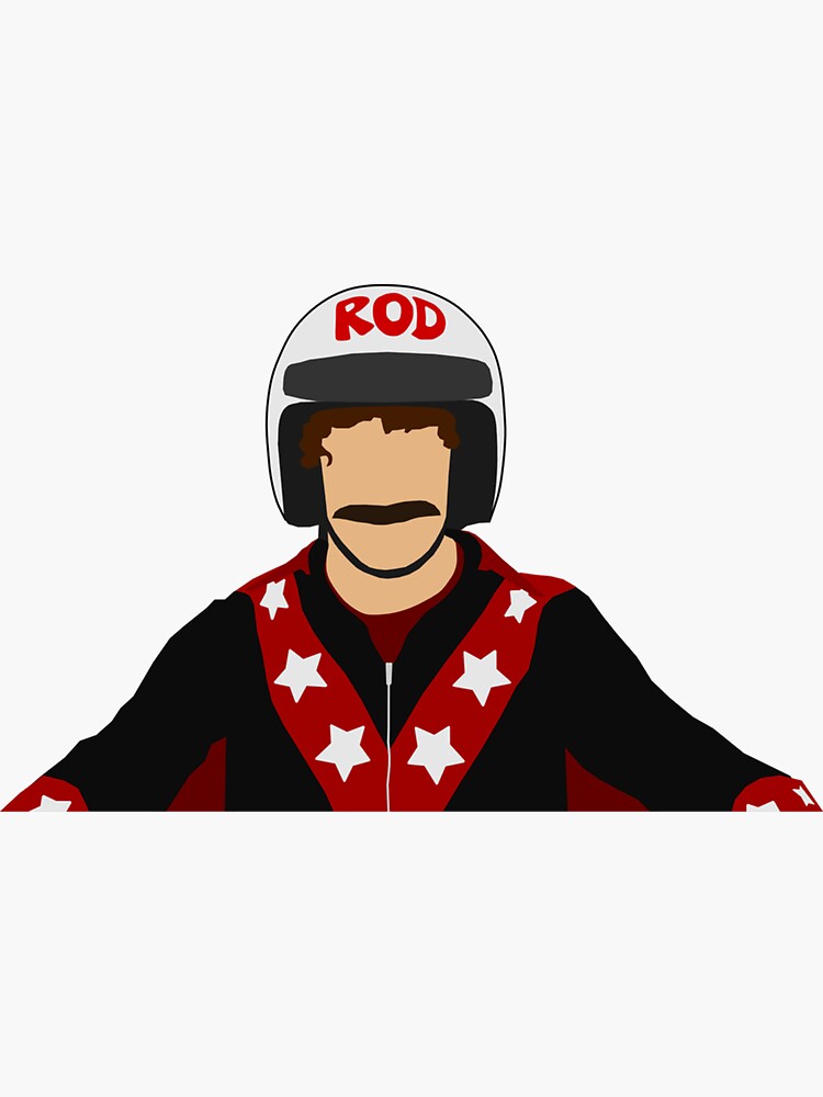 "Rod Kimble Stuntman Extraordinaire Sticker" Sticker by rosarioleo ...