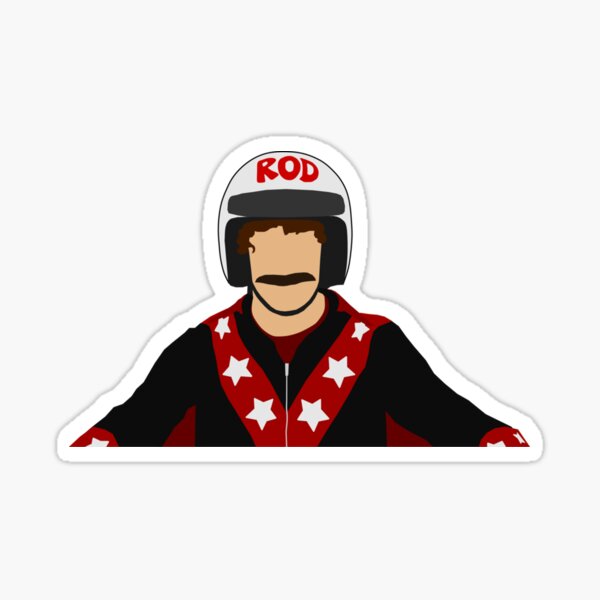 "Rod Kimble Stuntman Extraordinaire Sticker" Sticker by rosarioleo ...