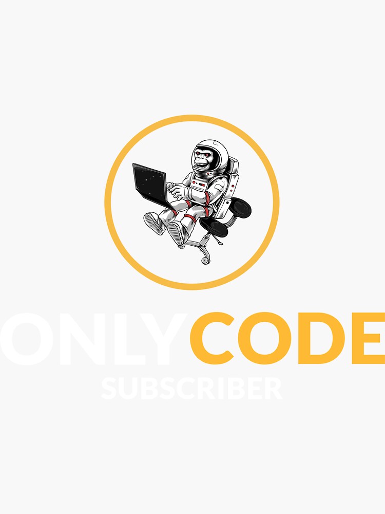 "Only Code Subscriber" Sticker for Sale by ByteLimes | Redbubble