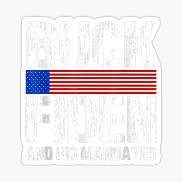 "Buck Fiden And His Mandates" Sticker for Sale by Nilsolander | Redbubble