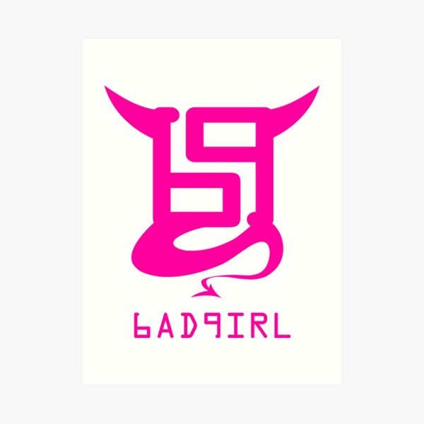 "Badgirl logo" Art Print for Sale by designslapage | Redbubble