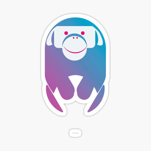 "Minimalist Monkey Bbot from Ron's gone wrong (2021)" Sticker for Sale ...