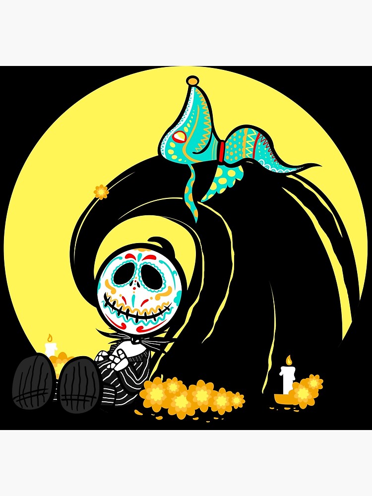 Póster «Zero and friends DÍA DE MUERTOS» de AwesomeWearIt | Redbubble