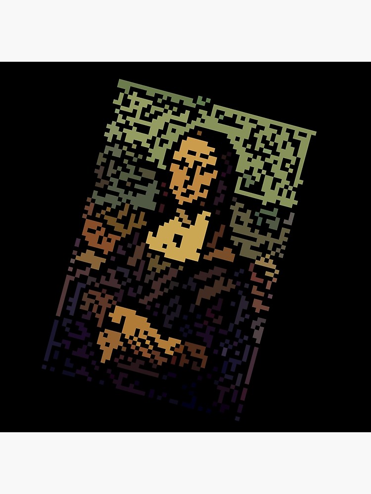 "8 bit mona lisa" Poster for Sale by ChikasArtCafe | Redbubble