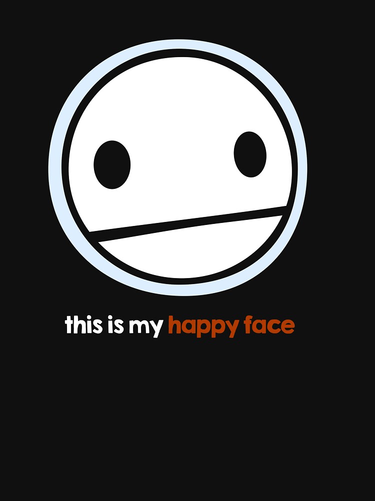 "TheMeatly - "Happy Face"" T-shirt for Sale by theMeatly | Redbubble ...