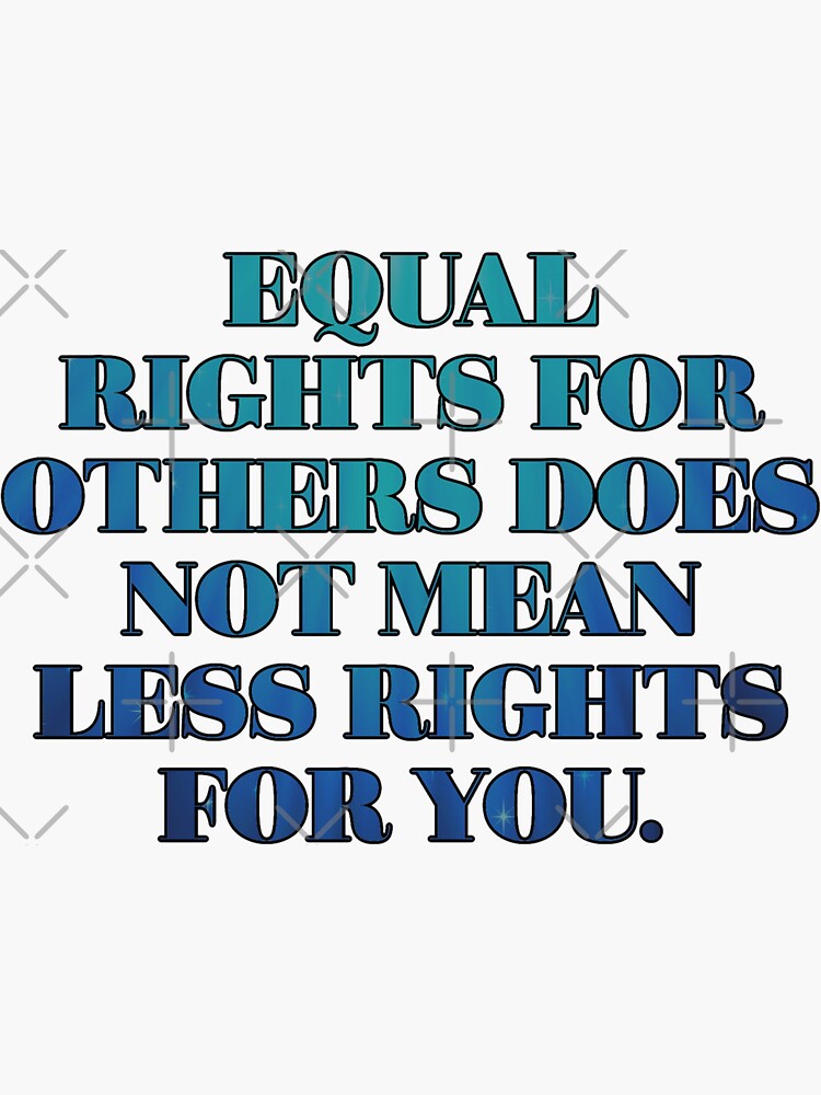 "Equality, Equal rights for everyone, Love,Care" Sticker by ...