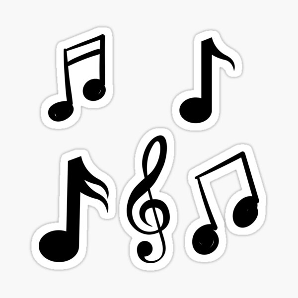 "The Music Note Sticker Pack" Sticker for Sale by thasapar2 | Redbubble