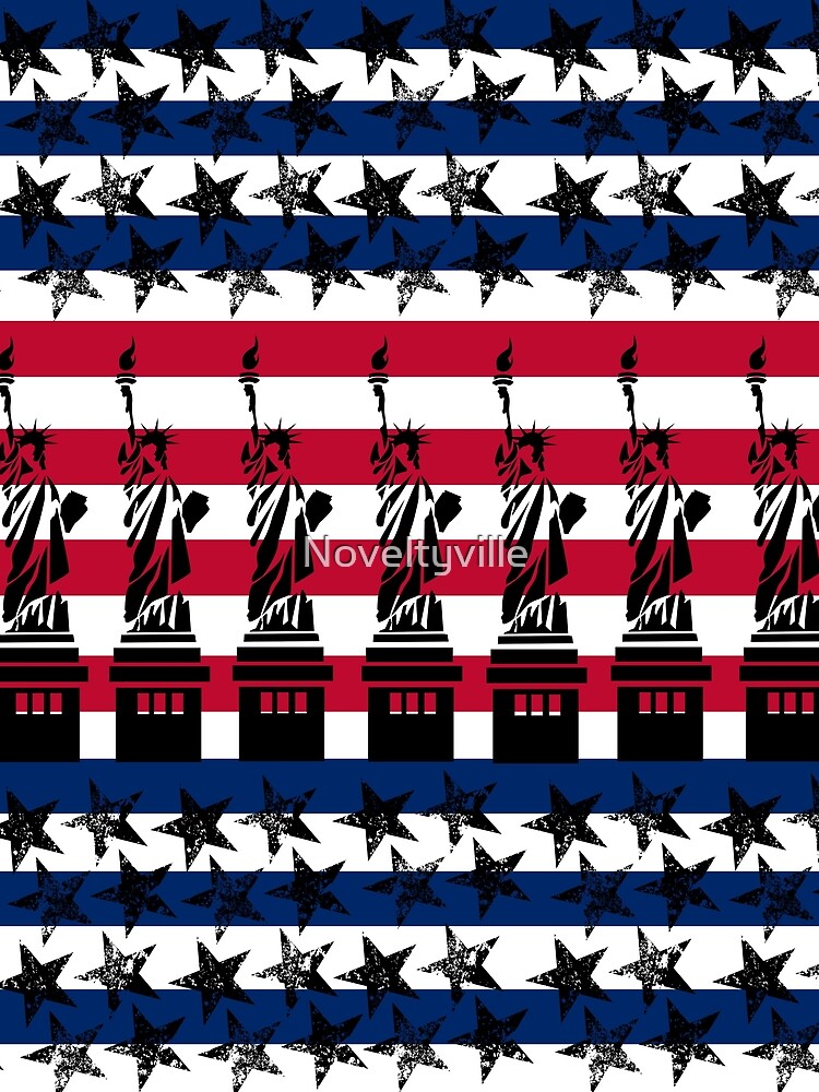 "American Lady Liberty Freedom Flag " T-shirt for Sale by Noveltyville ...