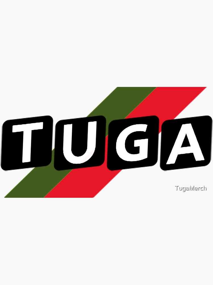 "Tugamerch Tuga logo" Sticker for Sale by TugaMerch | Redbubble