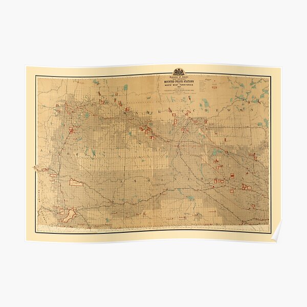 "Canadian Mounted Police Map" Poster for Sale by mollyfare | Redbubble