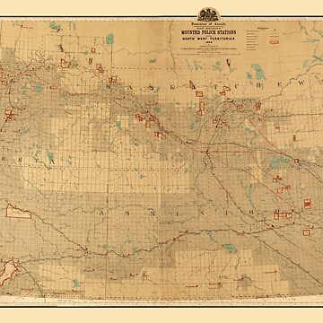 "Canadian Mounted Police Map" Poster for Sale by mollyfare | Redbubble