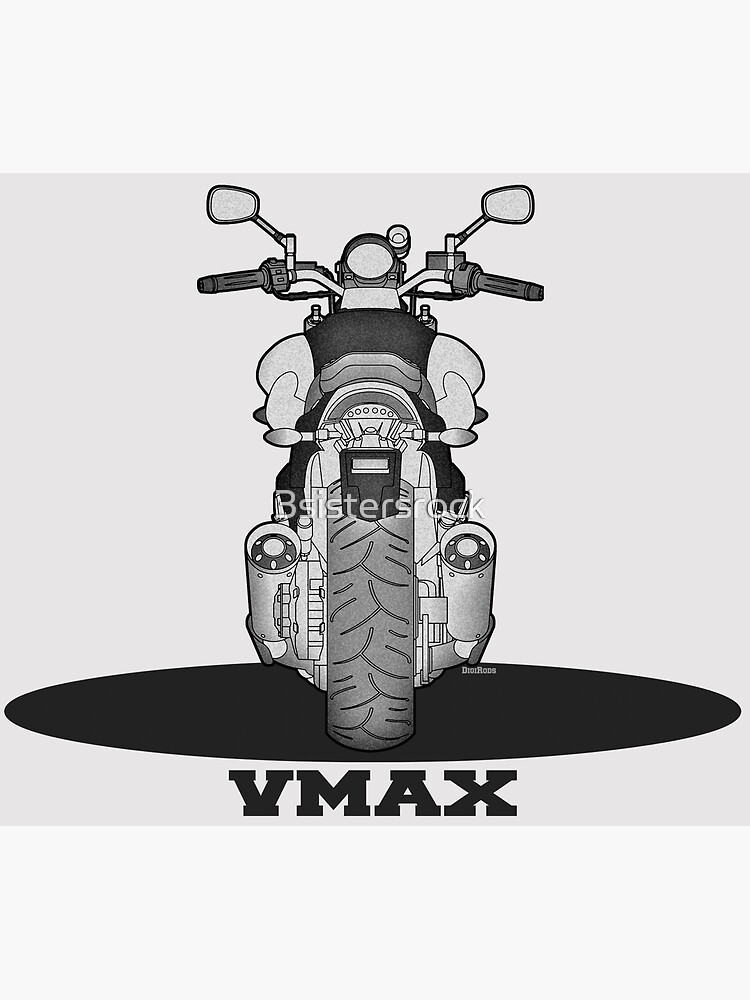 "DigiRods VMax V Max Sponge Effect Motorcycle Cartoon" Poster for Sale ...