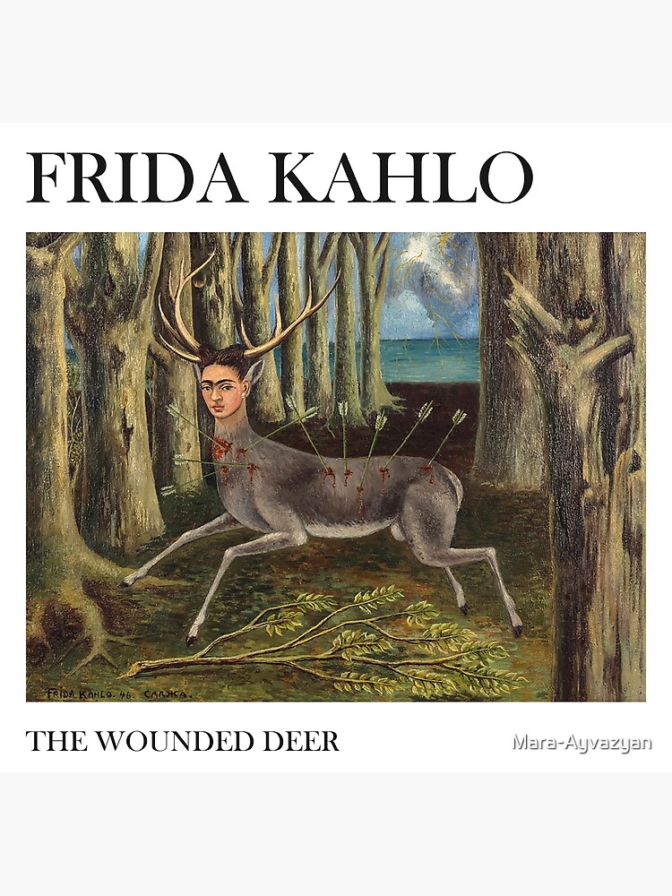 "Frida Kahlo The Wounded Deer" Poster by Mara-Ayvazyan | Redbubble