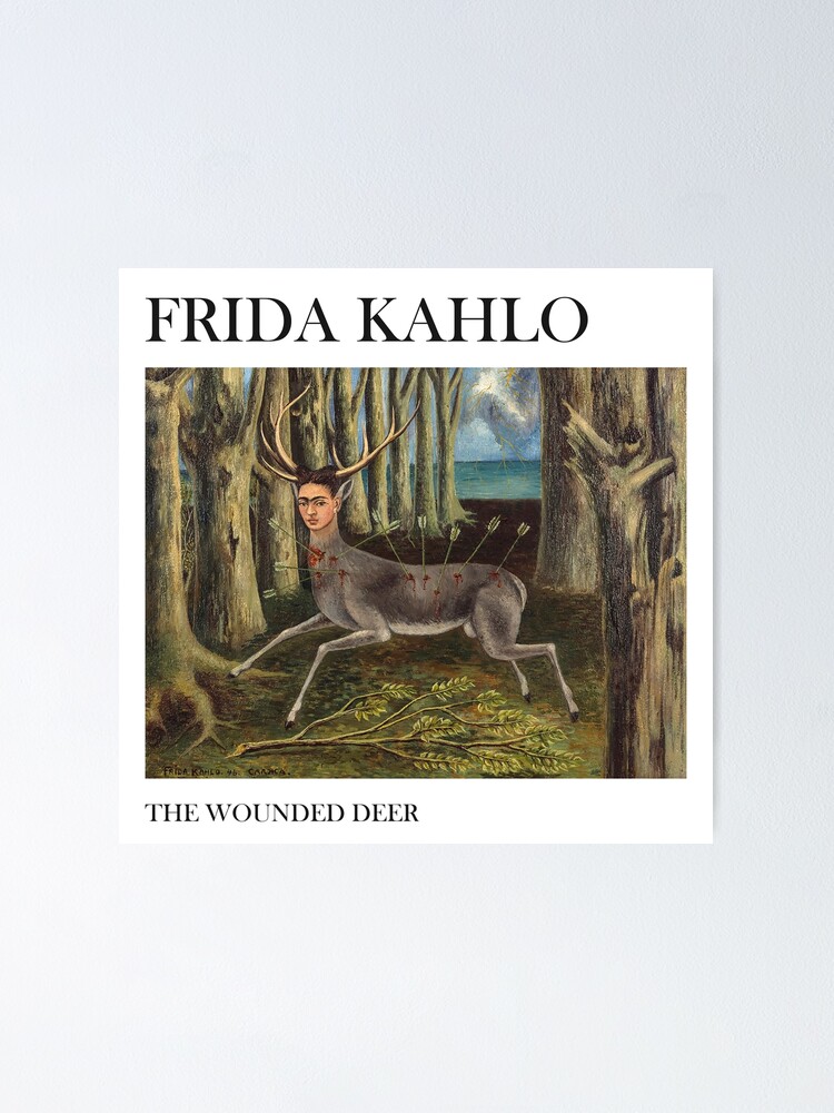 "Frida Kahlo The Wounded Deer" Poster by Mara-Ayvazyan | Redbubble