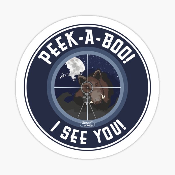 "Hide & Seek" Sticker for Sale by bornwildcz | Redbubble