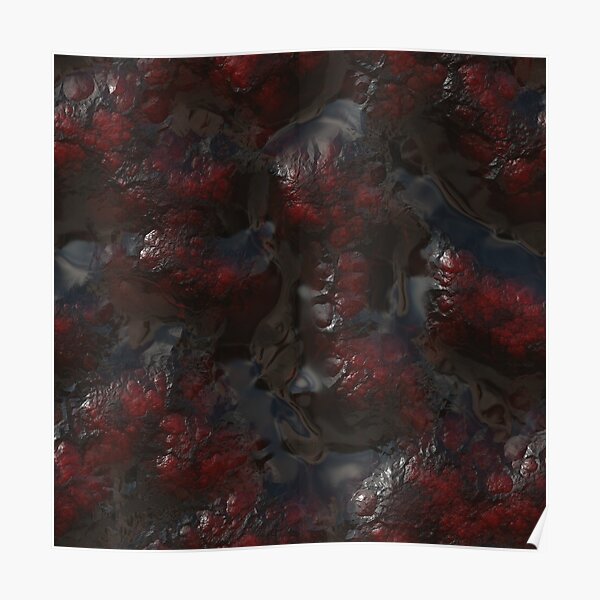 "Putrid Patterns - Meat Grinder" Poster by James-Cole | Redbubble