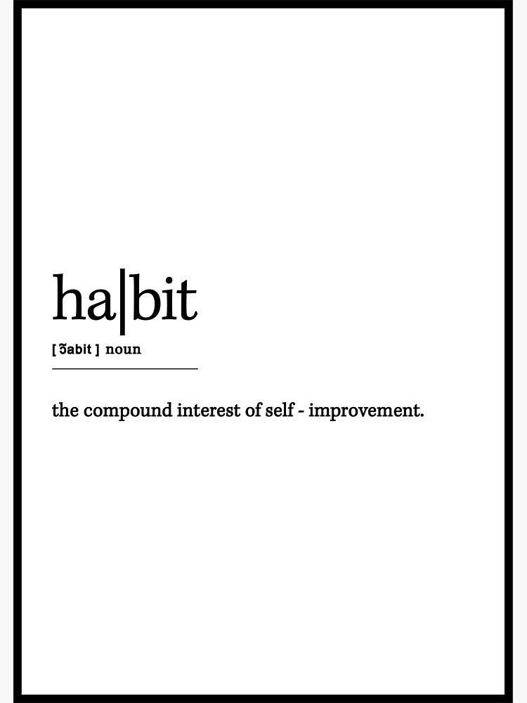 "habit, compound interest of self-improvement" Sticker for Sale by IF ...