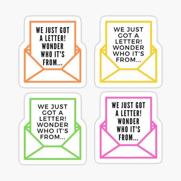 "We Just Got A Letter" Sticker for Sale by Davestre | Redbubble