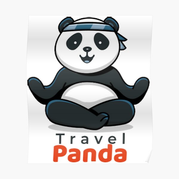 "Cute Travel Panda Merchandise" Poster by OfficialAdesign | Redbubble