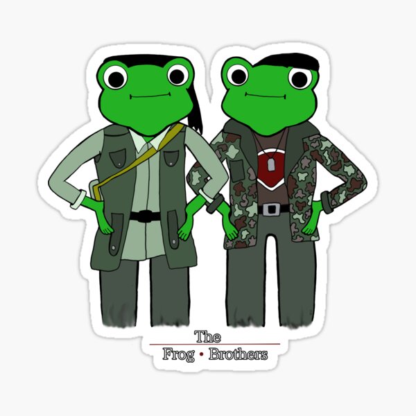 "The Frog Brothers" Sticker for Sale by AlissaJoyLeeArt | Redbubble