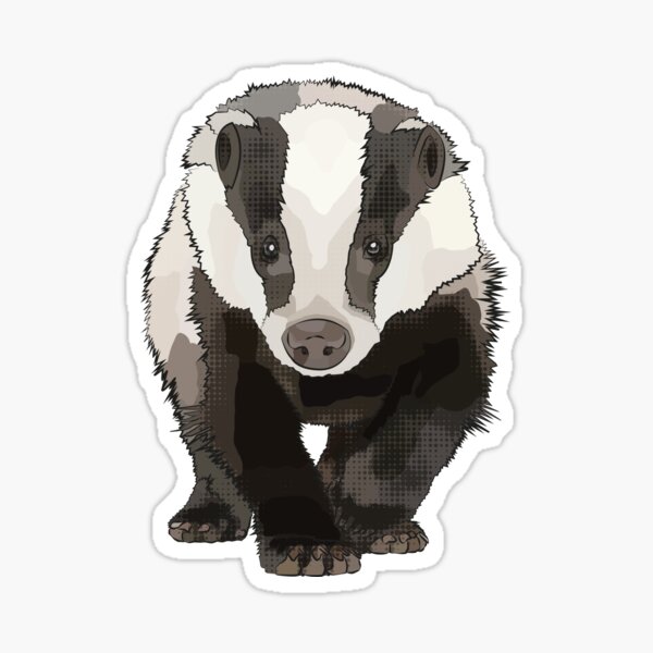 "Blue Badger by www.BeeFoxTree.com" Sticker for Sale by BeeFoxTree ...
