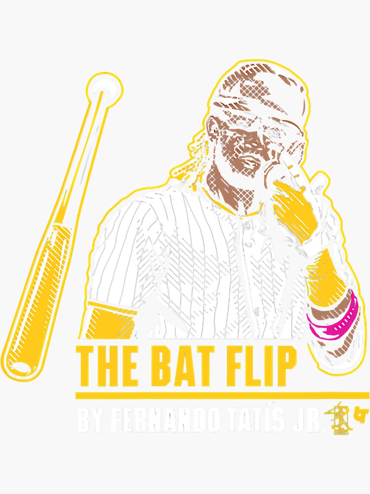 "Officially Licensed Fernando Tatis Jr -The Tatis Jr Bat Flip" Sticker ...