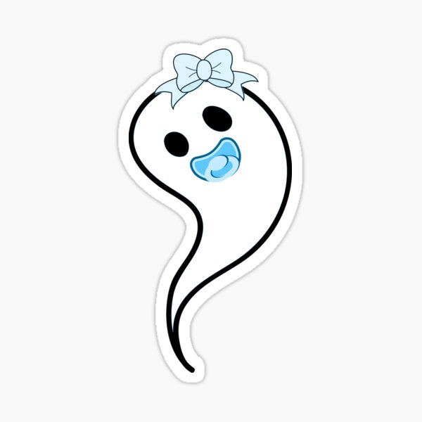 "Blue Baby Ghost" Sticker for Sale by babyjoonie | Redbubble