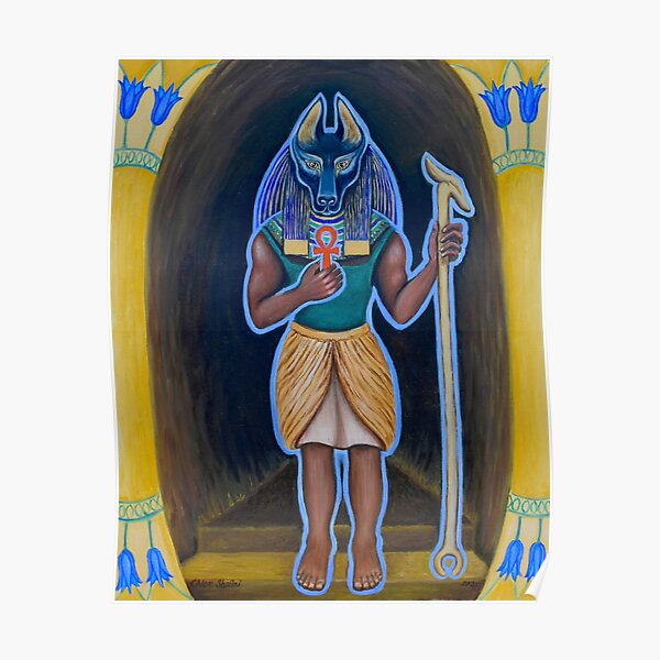 "Anubis Egyptian God of Duat, the Underworld" Poster for Sale by ...