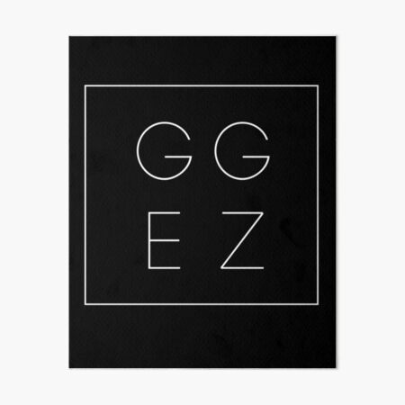 "GG EZ Gaming GGEZ Square" Art Board Print by candymoondesign | Redbubble