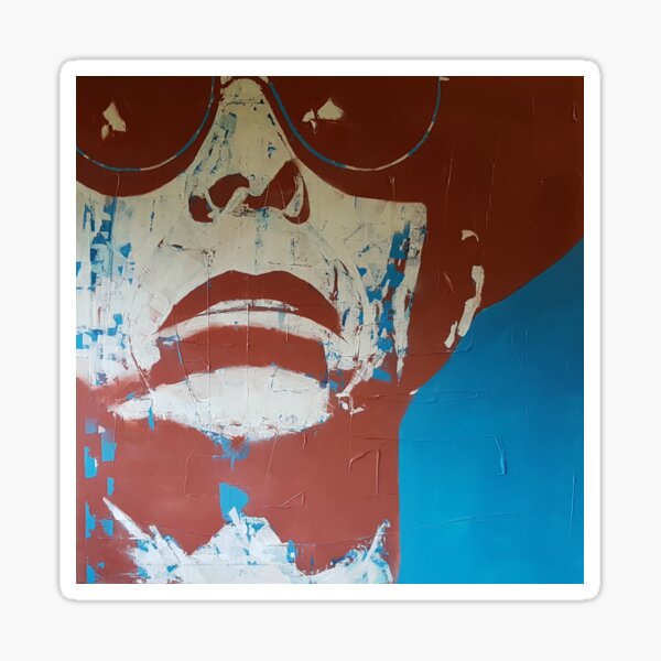 "Thin White Duke" Sticker for Sale by PaulLoveringArt | Redbubble