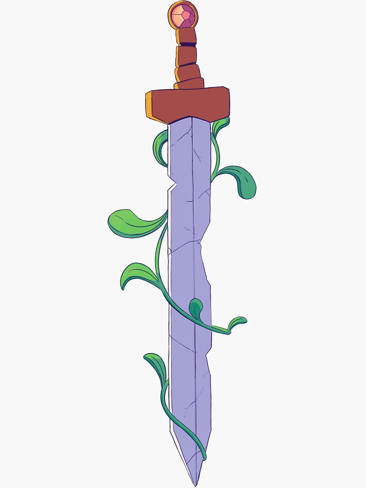 "Magic broken sword - Sword shards - Fantasy art" Sticker for Sale by ...