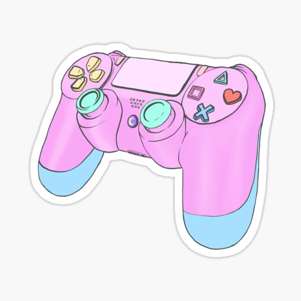"Pastel Console Controller" Sticker for Sale by BlackSheepFold | Redbubble