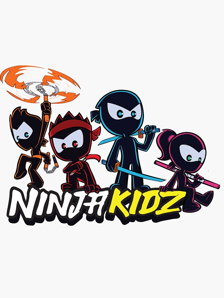 "ninja kidz" Sticker for Sale by Naadiiaa | Redbubble