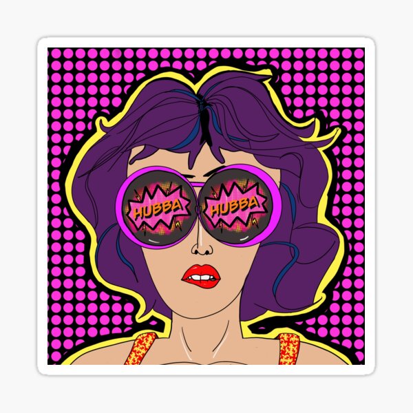 "Hubba Hubba" Sticker for Sale by BlairNotClaire | Redbubble