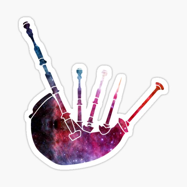 "Galaxy Bagpipe vector" Sticker for Sale by skylove94 | Redbubble