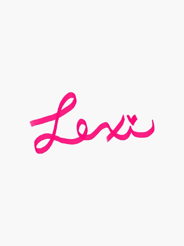 "Lexi name sticker" Sticker for Sale by lexishoup | Redbubble