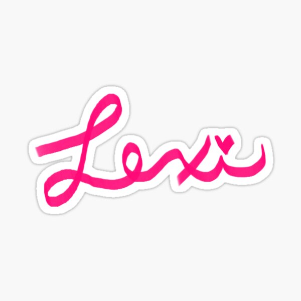 "Lexi name sticker" Sticker for Sale by lexishoup | Redbubble
