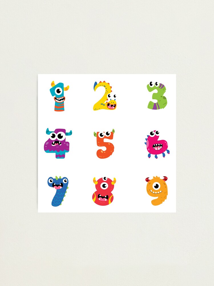 "Numberblocks monsters" Photographic Print for Sale by Davestre | Redbubble