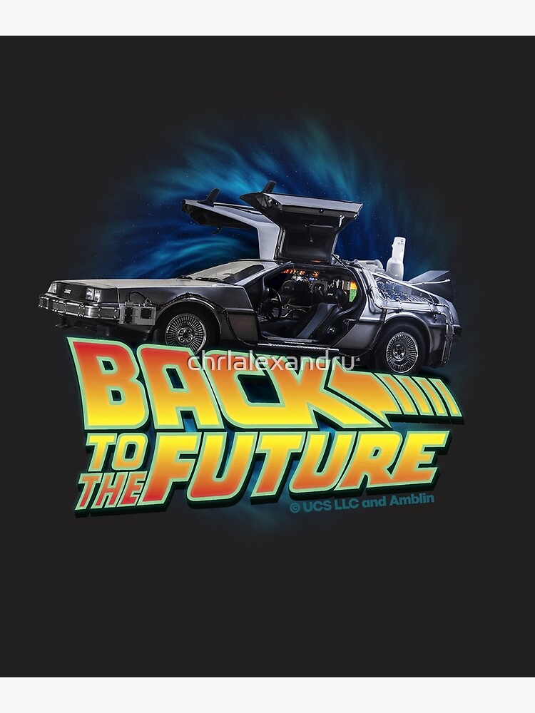 Back to the future movie. Delorean in time Premium Matte Vertical ...