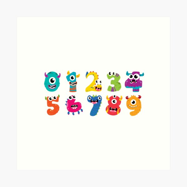 "Numberblocks monsters" Art Print for Sale by Davestre | Redbubble