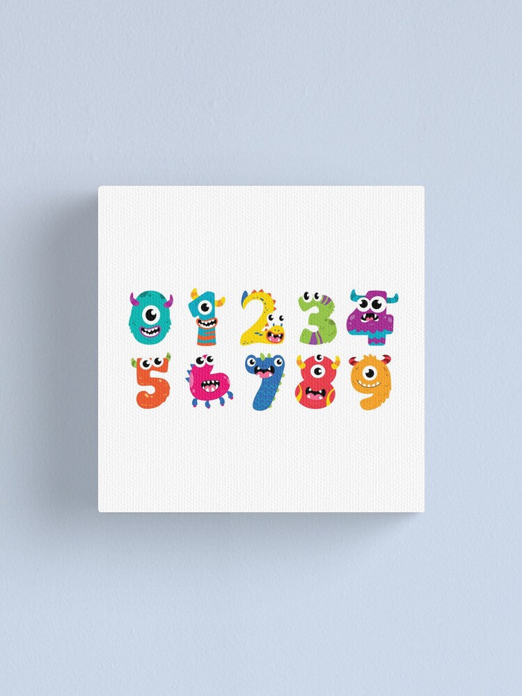 "Numberblocks monsters" Canvas Print for Sale by Davestre | Redbubble