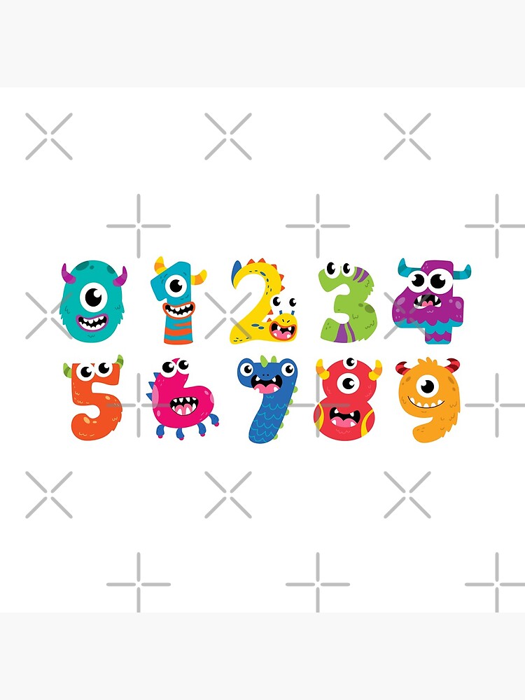"Numberblocks monsters" Canvas Print for Sale by Davestre | Redbubble