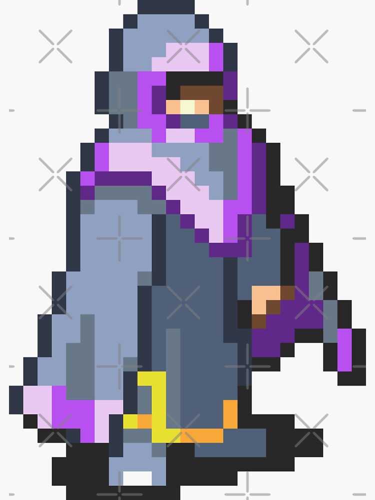 "Shaman Fighting Sprite" Sticker for Sale by SpriteGuy95 | Redbubble