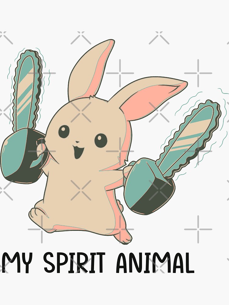 "Rabbit with Chainsaws, My Spirit Animal cute Rabbit with Chainsaw ...