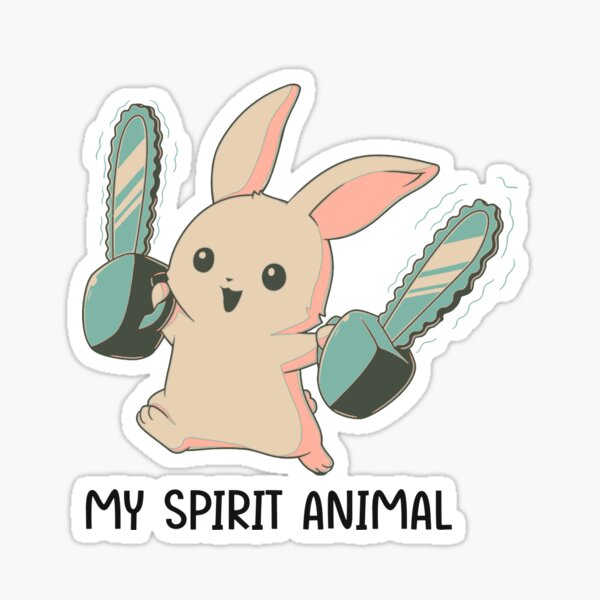 "Rabbit with Chainsaws, My Spirit Animal cute Rabbit with Chainsaw ...